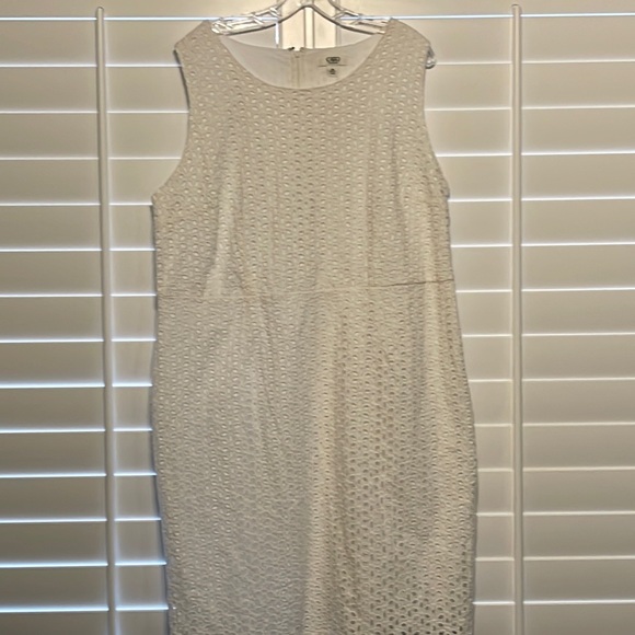 Cato | Dresses | Cato Woman White Eyelit Daisy Dress Sz 8w | Poshmark